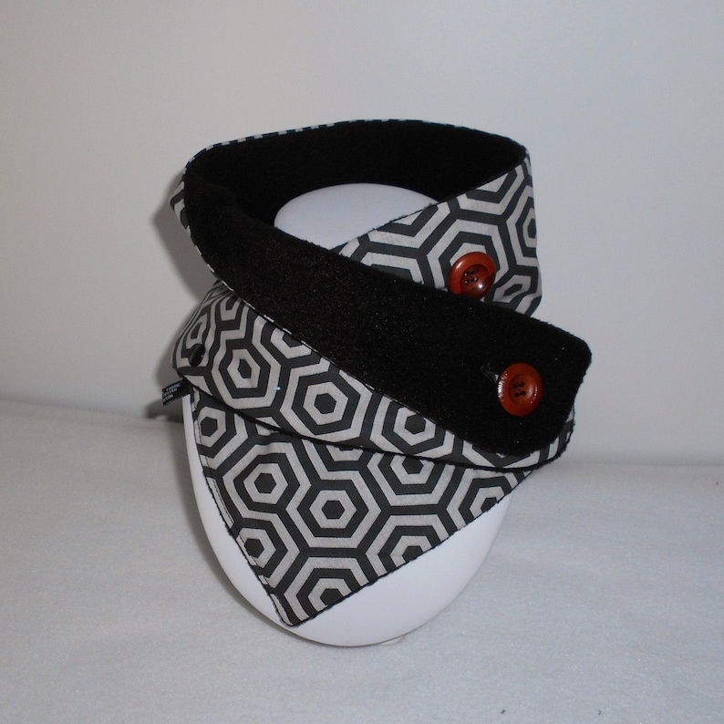 Tour de cou polaire cache cou hiver écharpe à boutons col | Etsy France