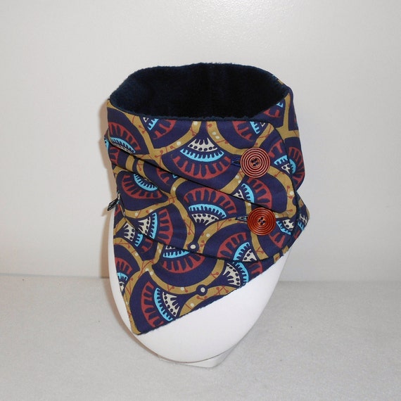 Tour de cou polaire cache cou hiver écharpe à boutons col - Etsy France