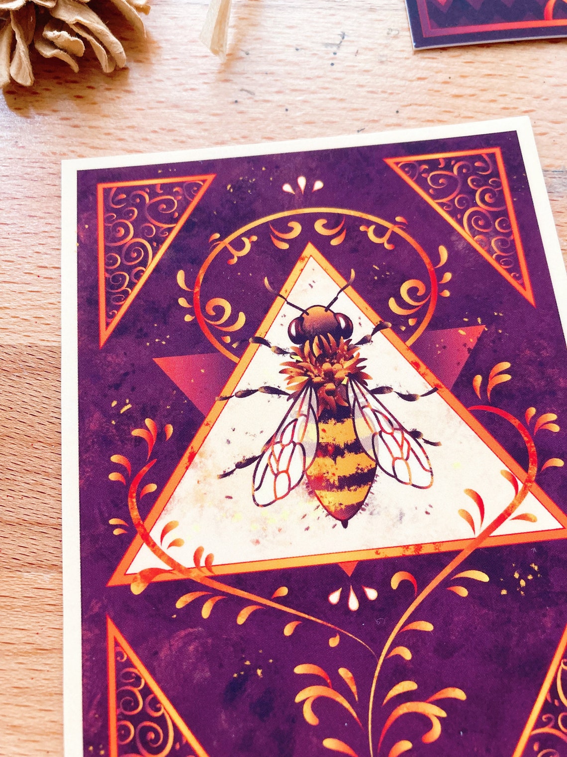 Honey Bee Tarot Card, Queen of Prosperity, Endangered Species Tarot ...