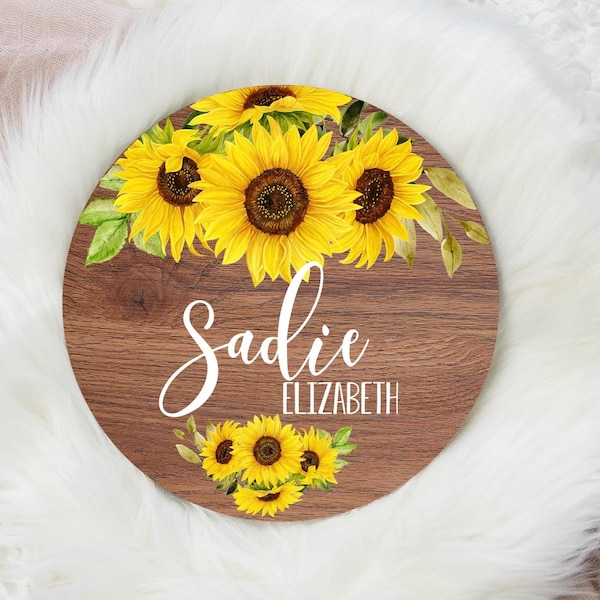Wood Sunflower Sign - Etsy