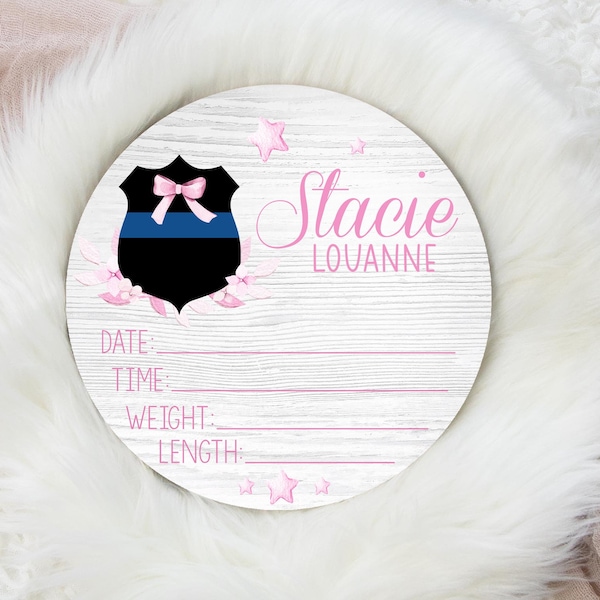 Police Baby Announcement - Etsy