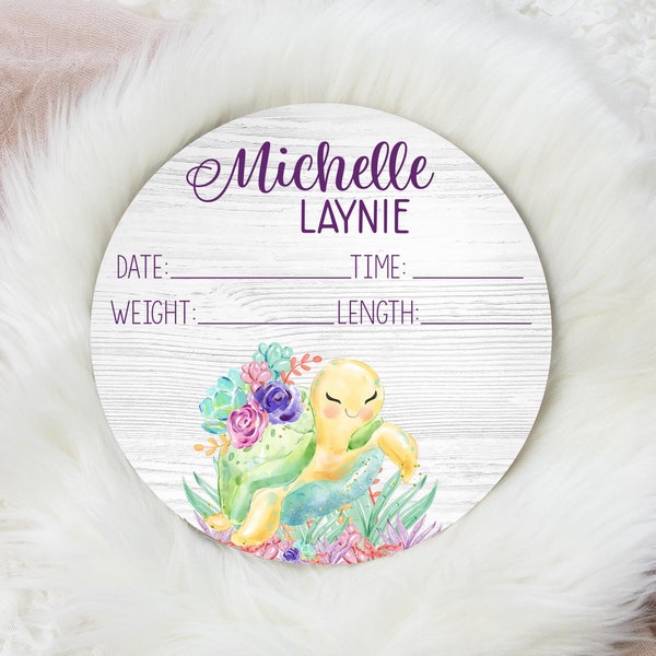 Sea Turtle Stat Sign - Etsy