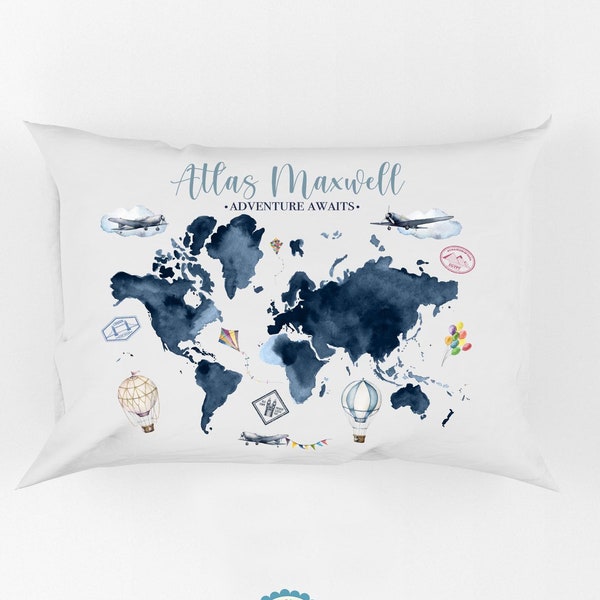 World Map Pillow - Etsy