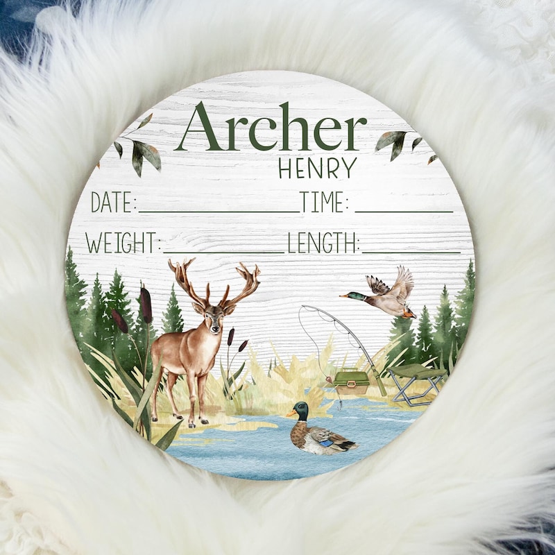 Hunting Signs Round - Etsy