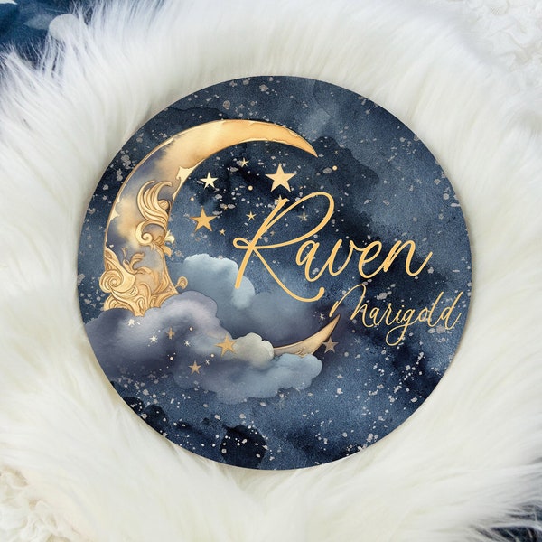 Moon Name Sign - Etsy