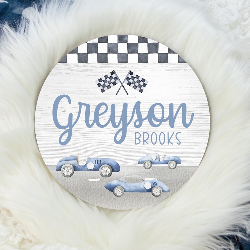 Name Wood Sign Car Themed - Etsy