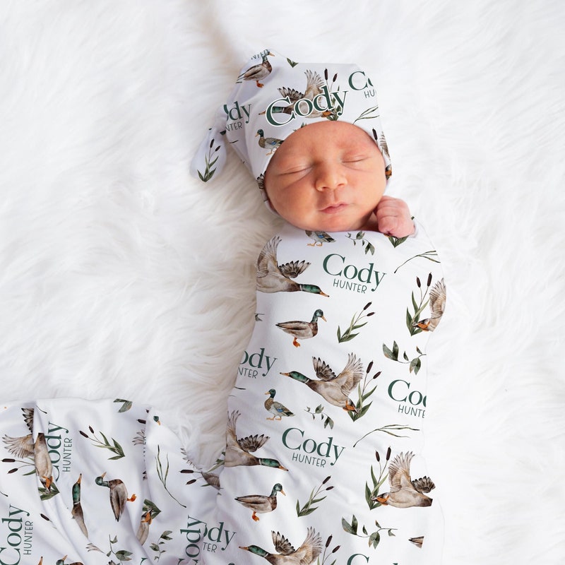 Name Swaddle Mallard Duck - Etsy