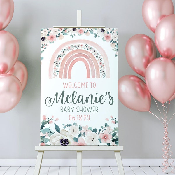 Rainbow Baby Shower Banner - Etsy