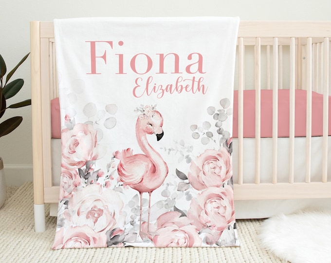 Nursery Bedding Set Flamingos, Banana Leaves, Palm Trees - Etsy