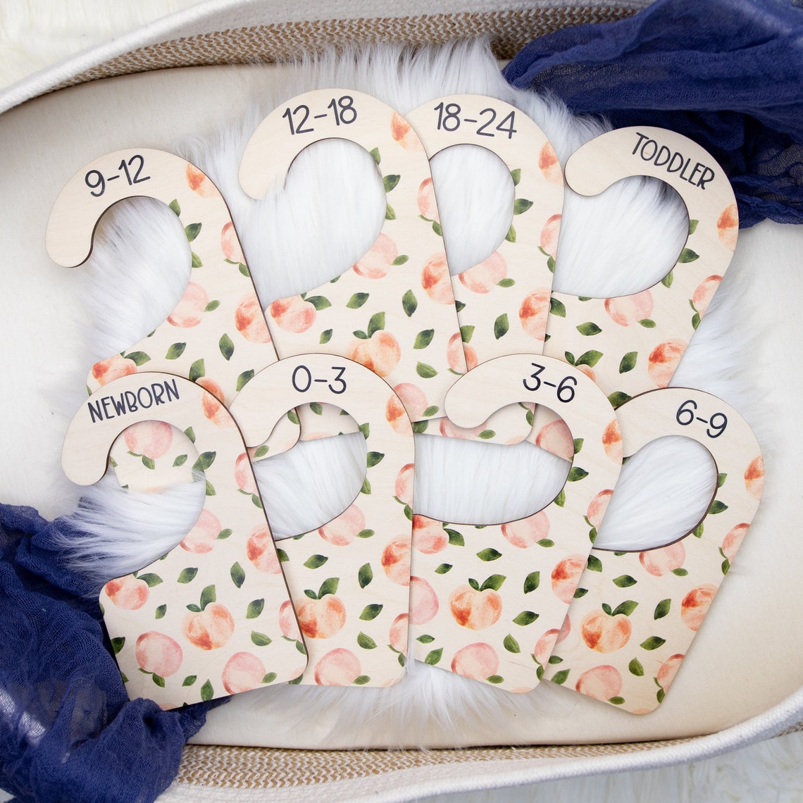 Peaches Clothing Dividers Peaches Baby Clothing Divider Wood - Etsy