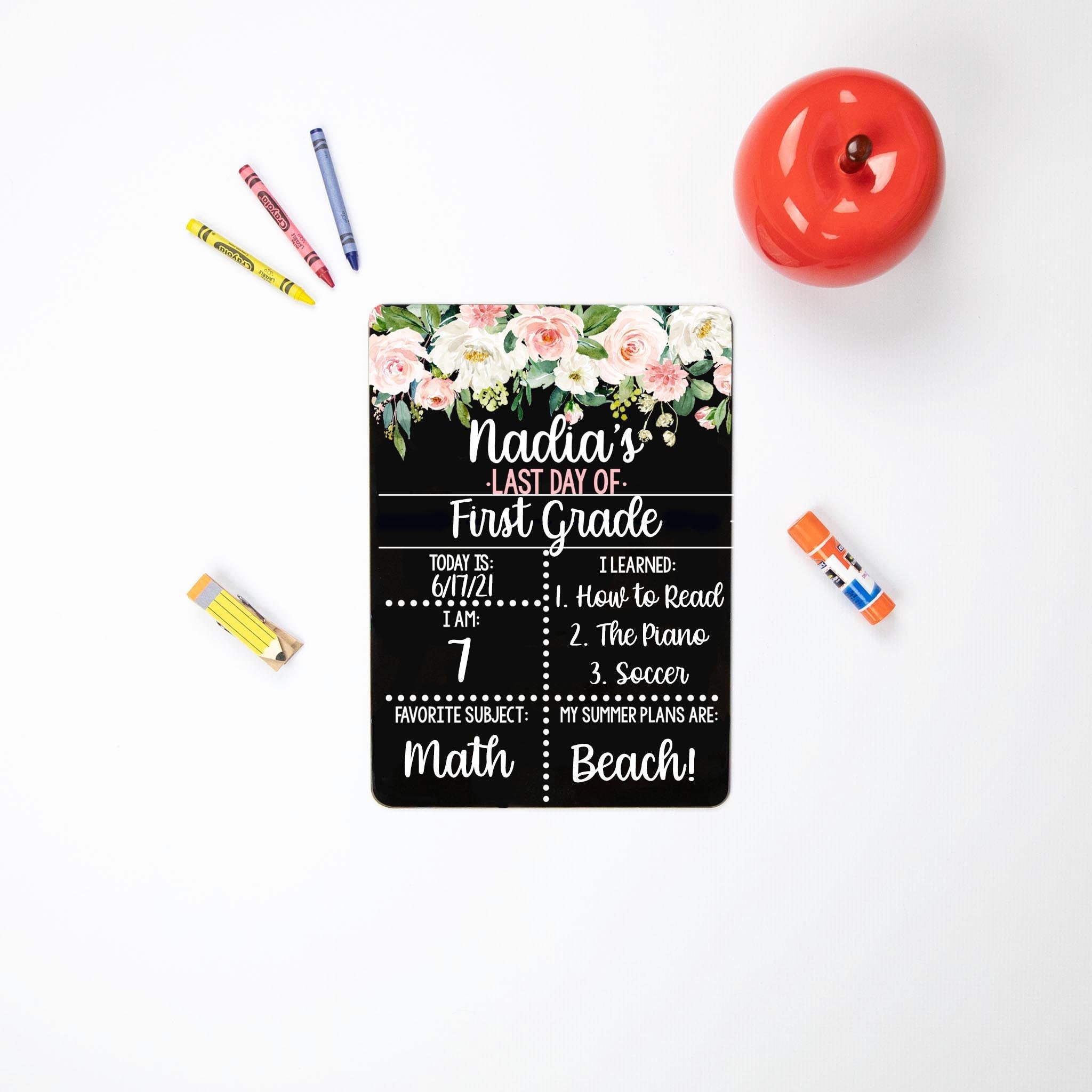 First and Last Day of School Sign Liquid Chalk School Board - Etsy
