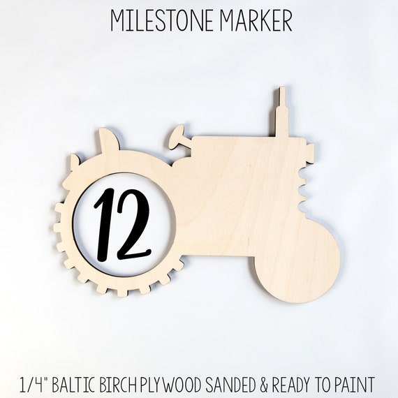 Tractor Milestone Marker Baby Milestone Blanket Marker | Etsy