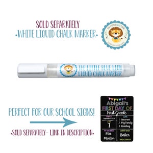 Reusable First and Last Day of School Sign Liquid Chalk Dry - Etsy