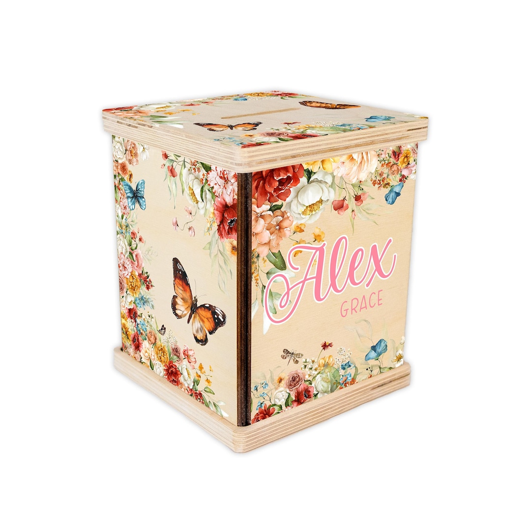 Wild Flower Piggy Bank, Wildflower Nursery, Baby Girl Gift ...