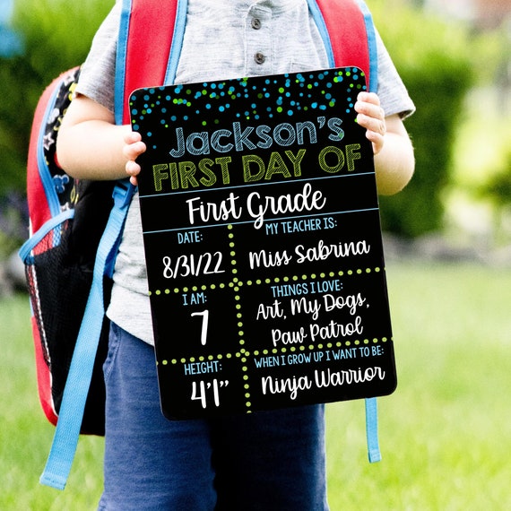 Reusable First and Last Day of School Sign Liquid Chalk Dry - Etsy