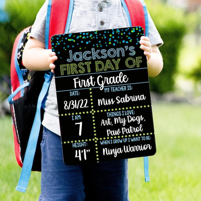 First and Last Day of School Sign Liquid Chalk Dry Erase - Etsy