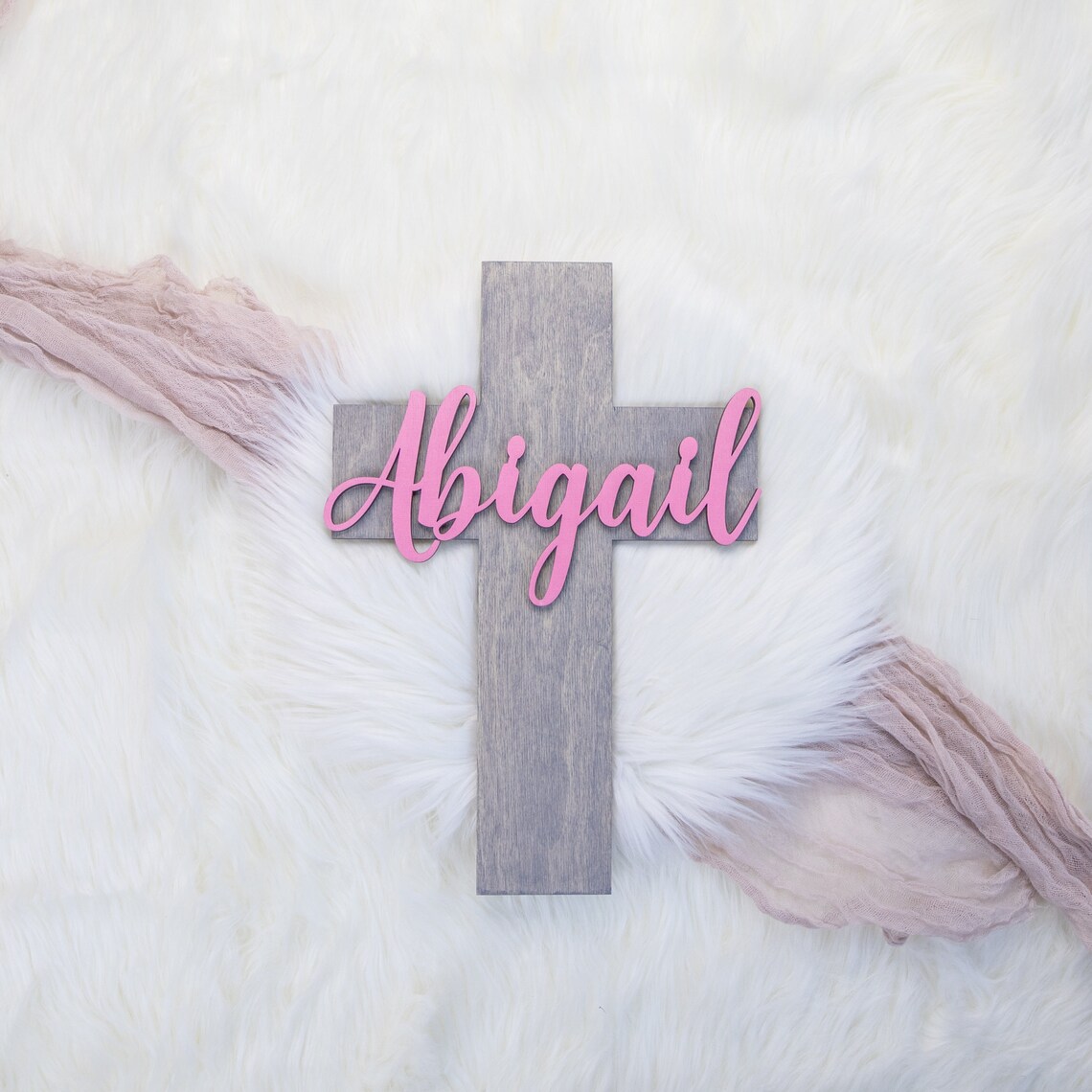 Baptism Gift, Wooden Name Cross, Personalized Cross, First Communion ...