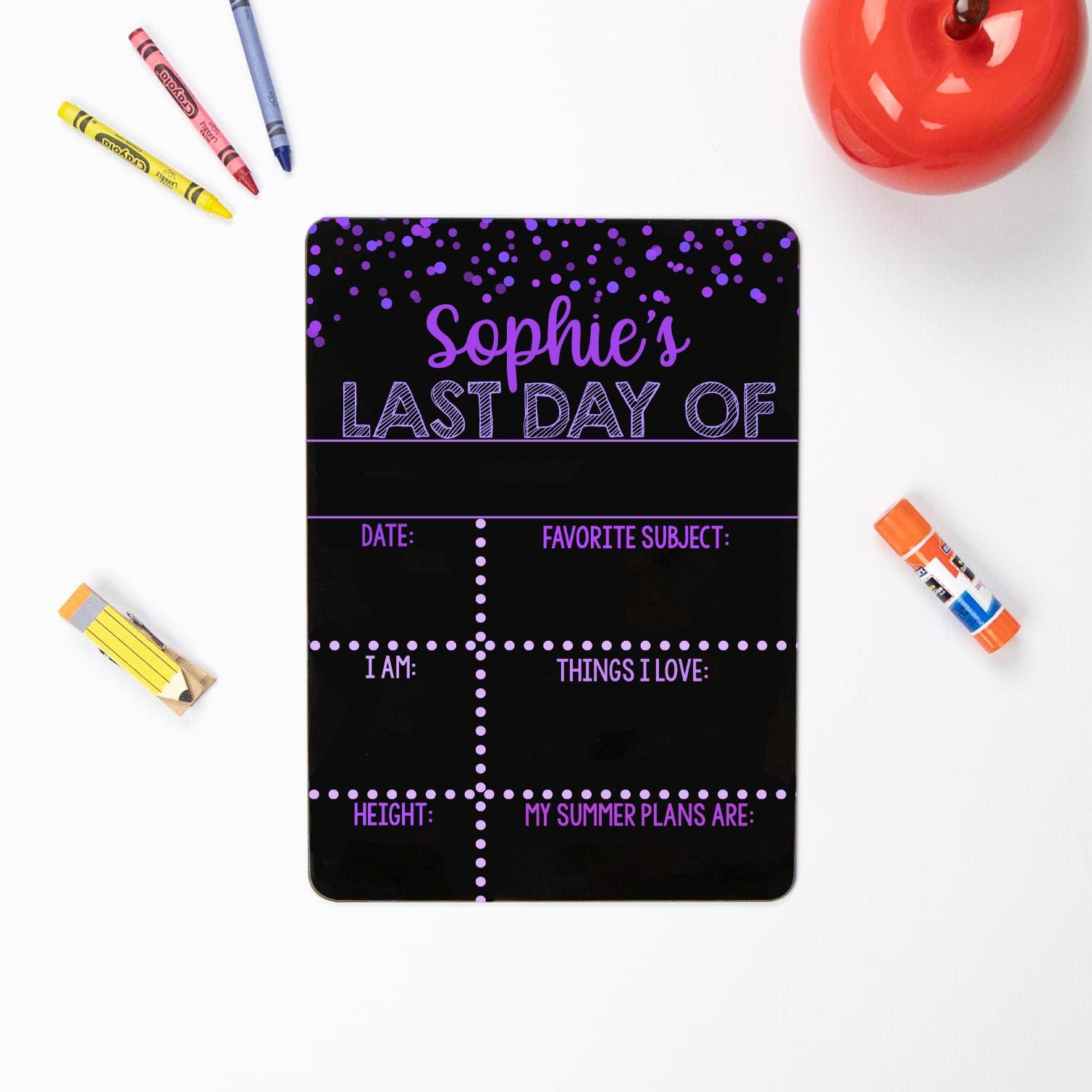 First and Last Day of School Sign Liquid Chalk Dry Erase - Etsy