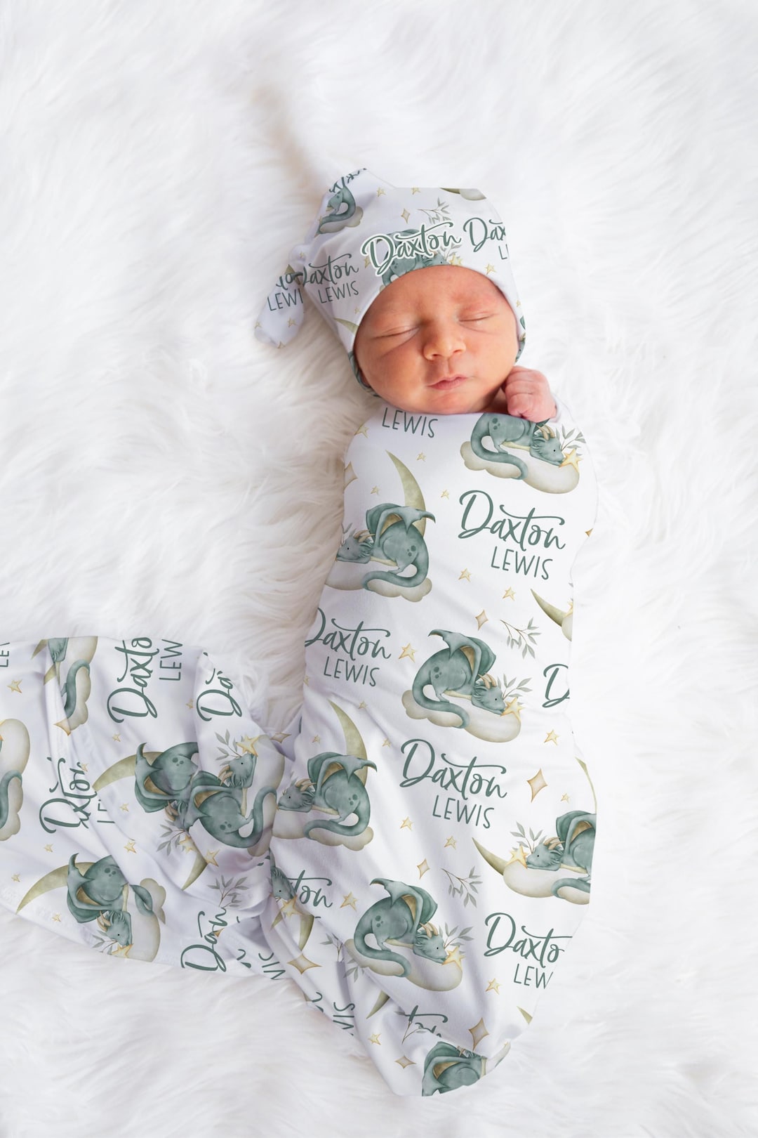 Dragon Swaddle Blanket, Dragon Personalized Baby Blanket, Baby Blanket ...