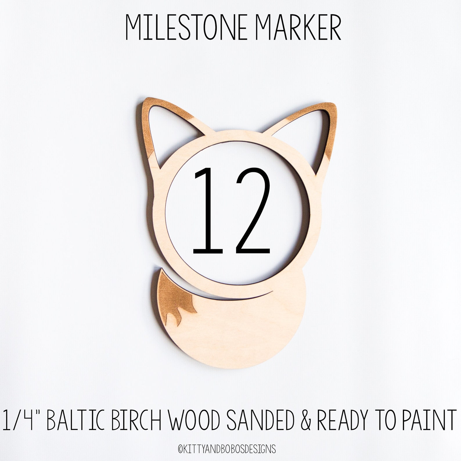 Fox Milestone Marker Baby Milestone Blanket Marker Baltic - Etsy