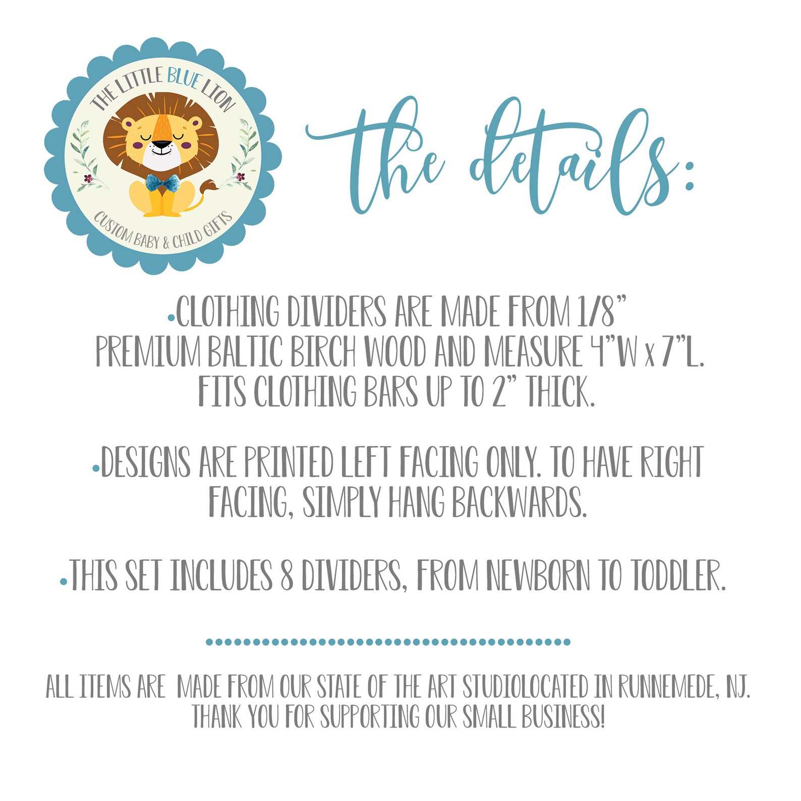 Safari Clothing Dividers, Safari Animal Baby Clothing Divider, Wood ...