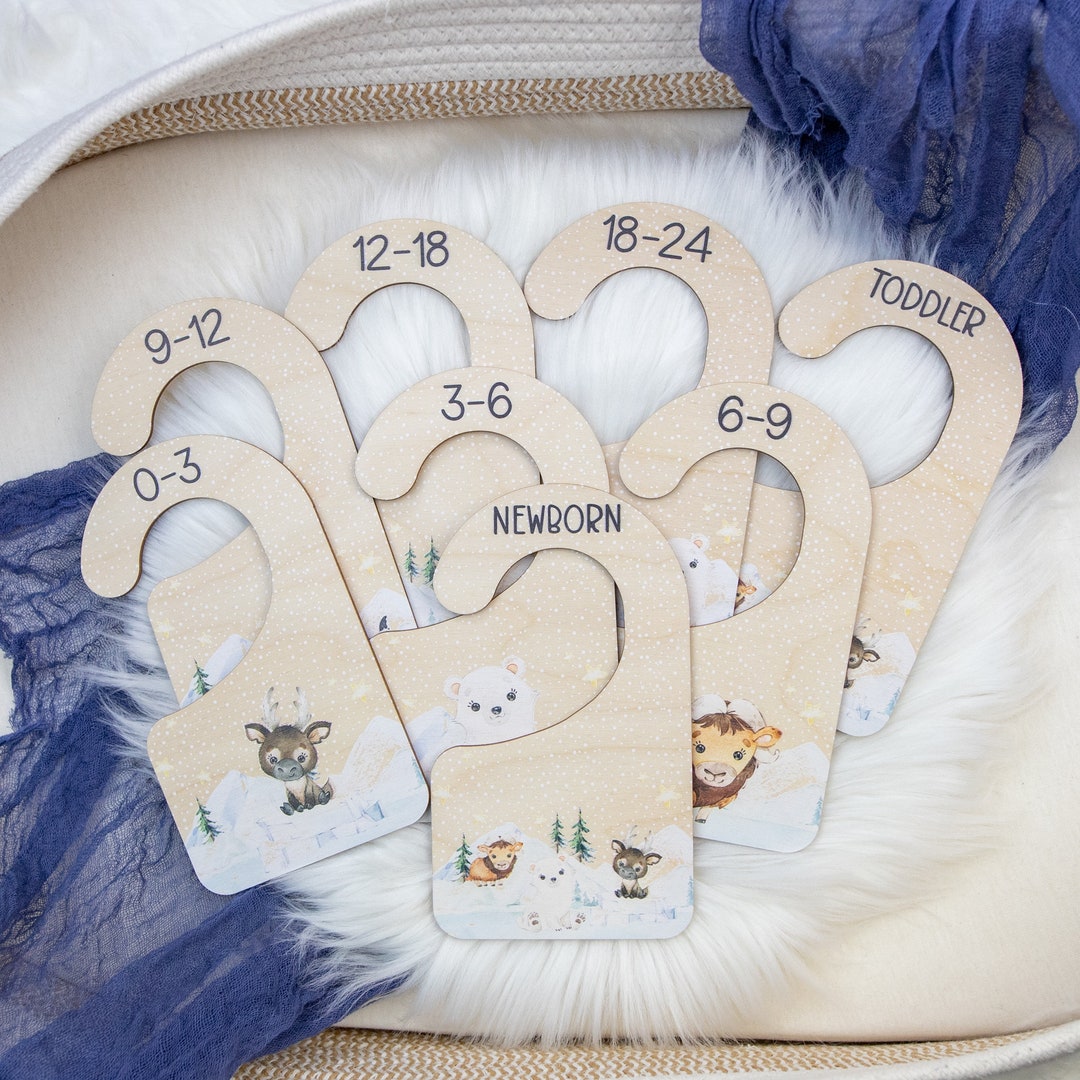 Arctic Animals Clothing Dividers, Arctic Animal Baby Clothing Divider ...