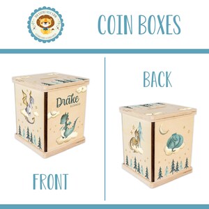 Dragon Piggy Bank, Dragon Nursery, Baby Boy Gift, Personalized Piggy ...