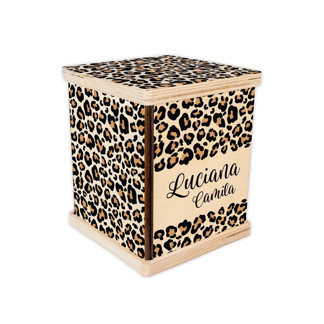 Leopard Piggy Bank, Leopard Nursery, Baby Girl Gift, Personalized Piggy ...