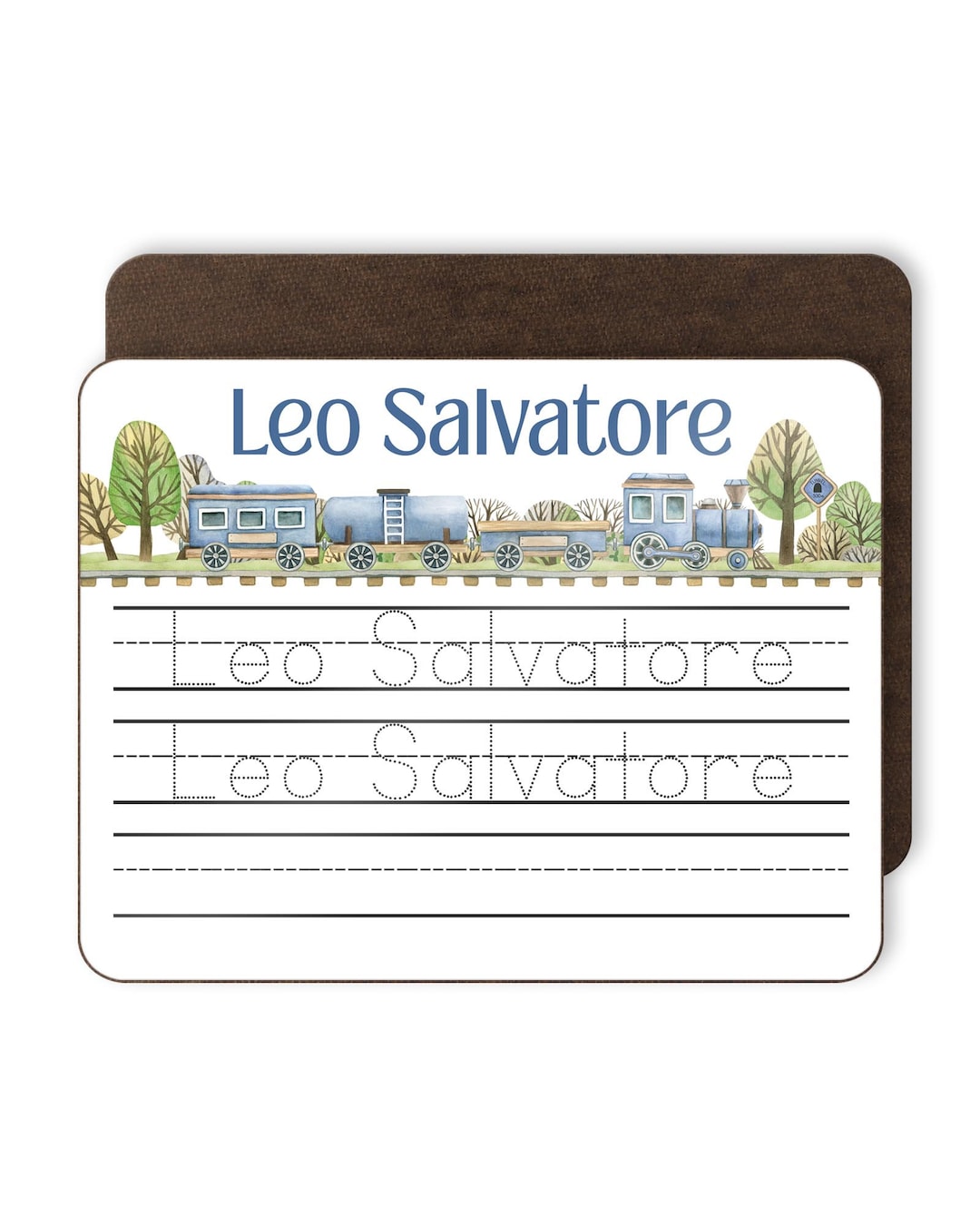 Train Name Tracing Sign, Kids Personalized Tracing Board, Name Tracing ...