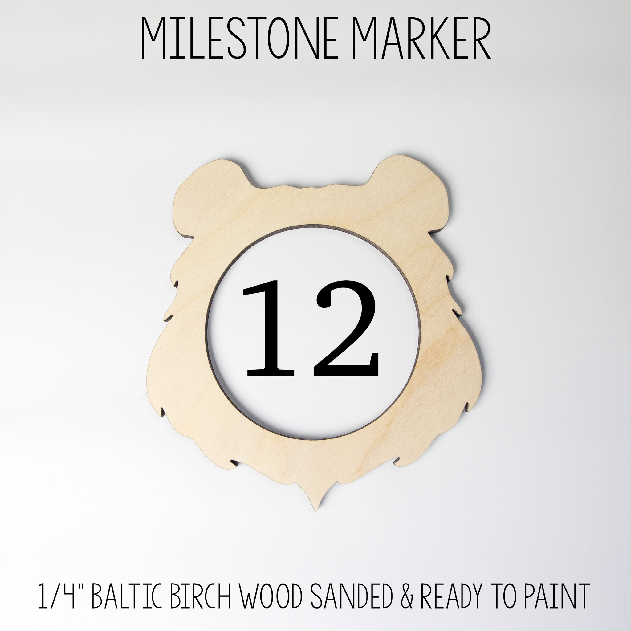 Bear Milestone Marker Baby Milestone Blanket Marker Baltic | Etsy