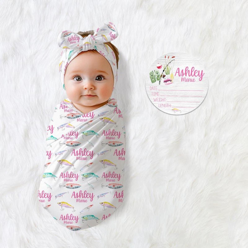 Fishing Baby Stats Sign - Etsy