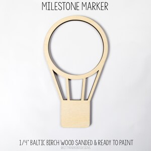 Hot Air Balloon Milestone Marker, Milestone Blanket Marker, Baltic ...