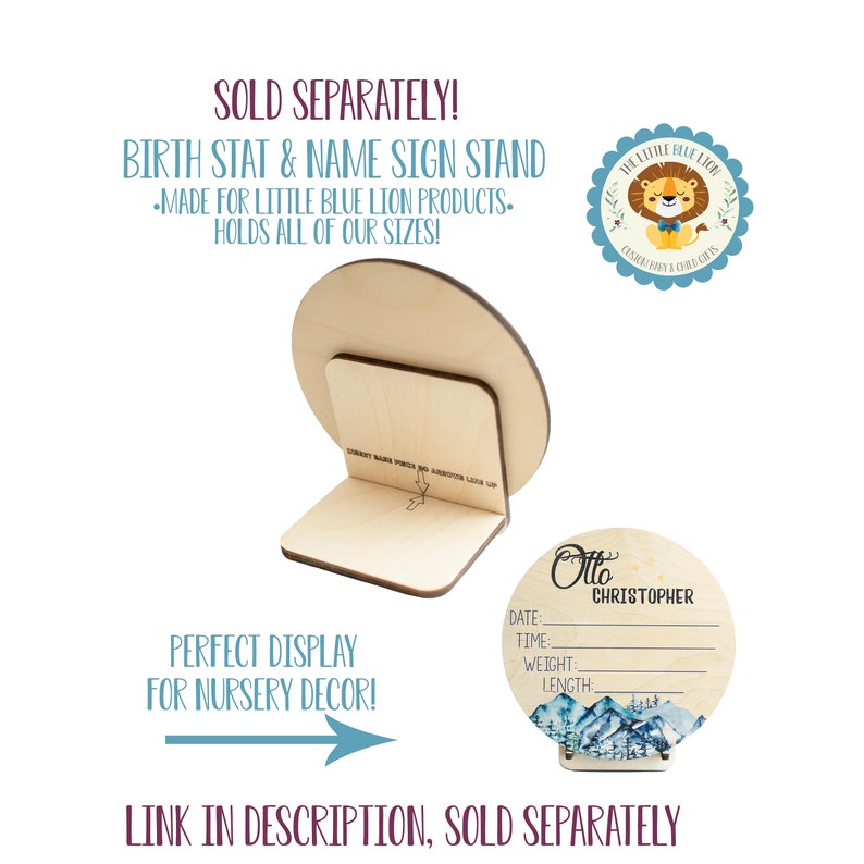 Baby Stat Sign, Round Wood Birth Stat Sign, Airplane Birth Stat Sign ...