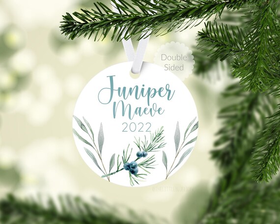 Juniper Baby 1st Christmas Ornament Personalized Baby First - Etsy