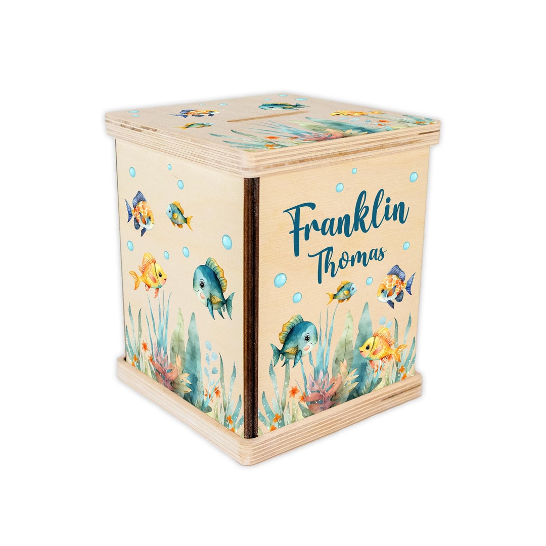Tropical Fish Piggy Bank, Sea Life Nursery, Baby Girl Gift ...