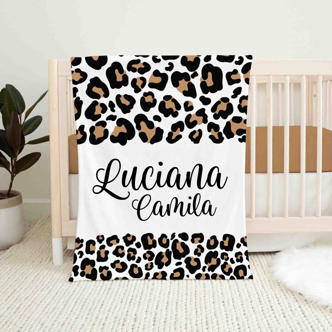 Leopard Baby Blanket, Leopard Print Baby Blanket, Leopard Blanket ...