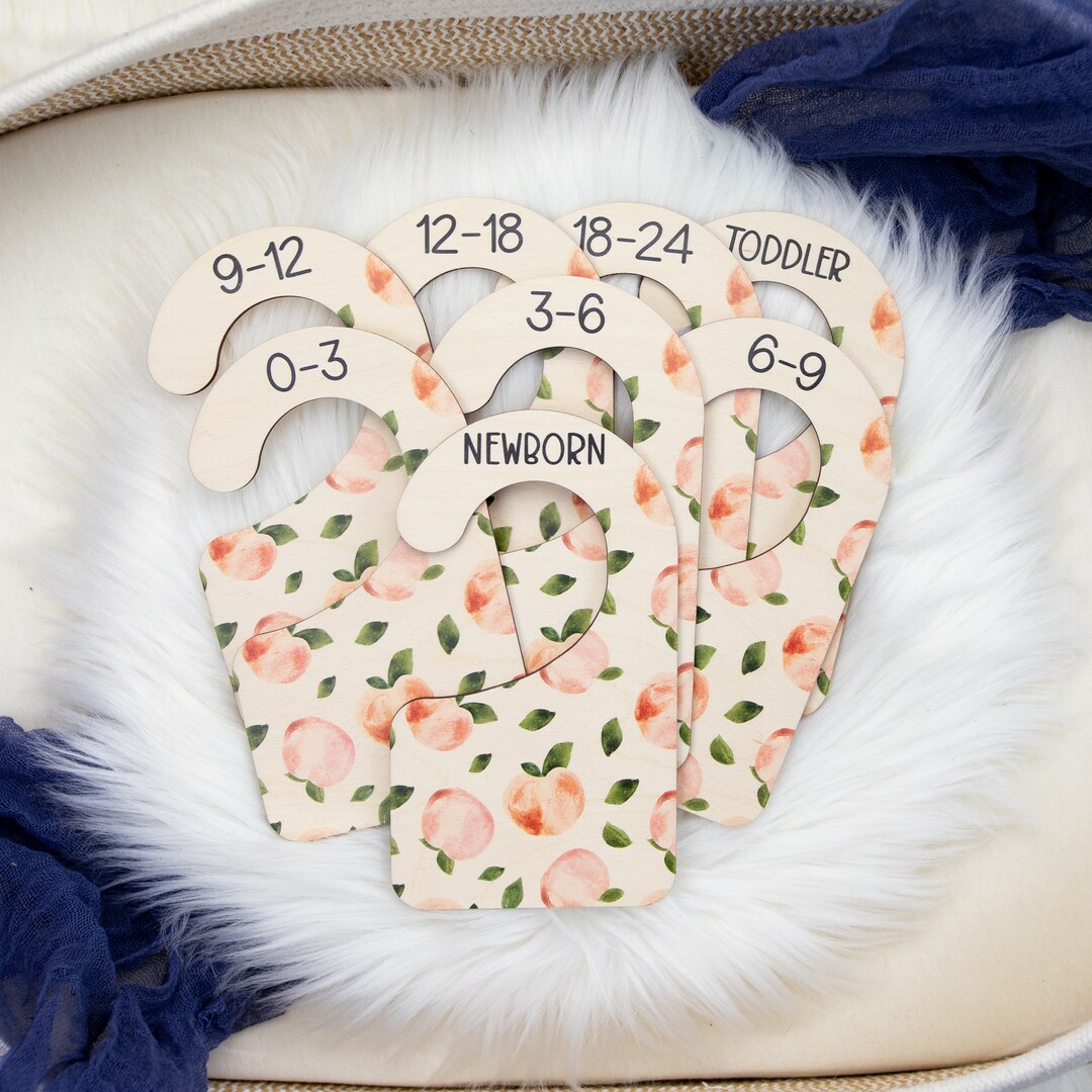 Peaches Clothing Dividers, Peaches Baby Clothing Divider, Wood Wardrobe ...