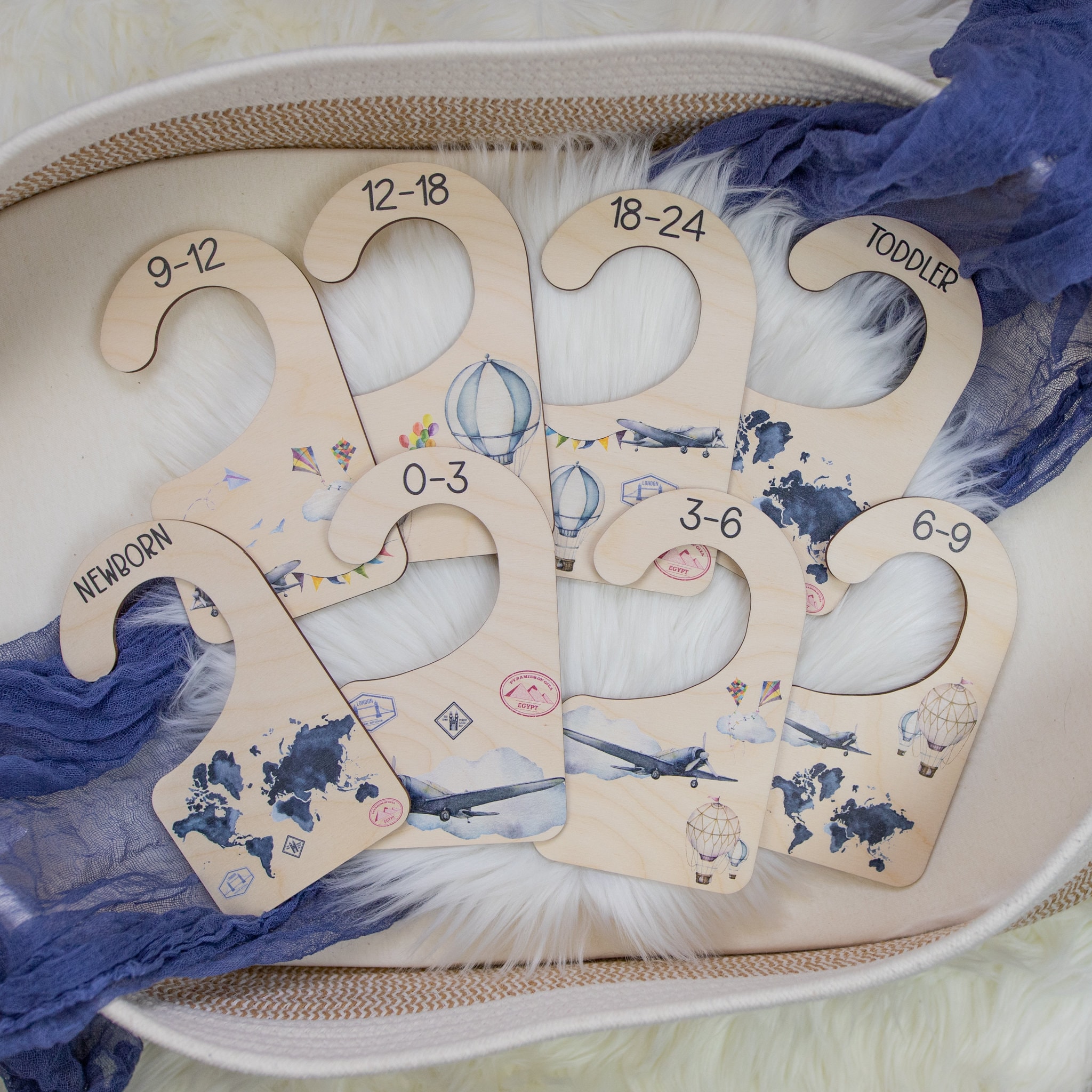 World Map Clothing Dividers Adventure Baby Clothing Divider - Etsy