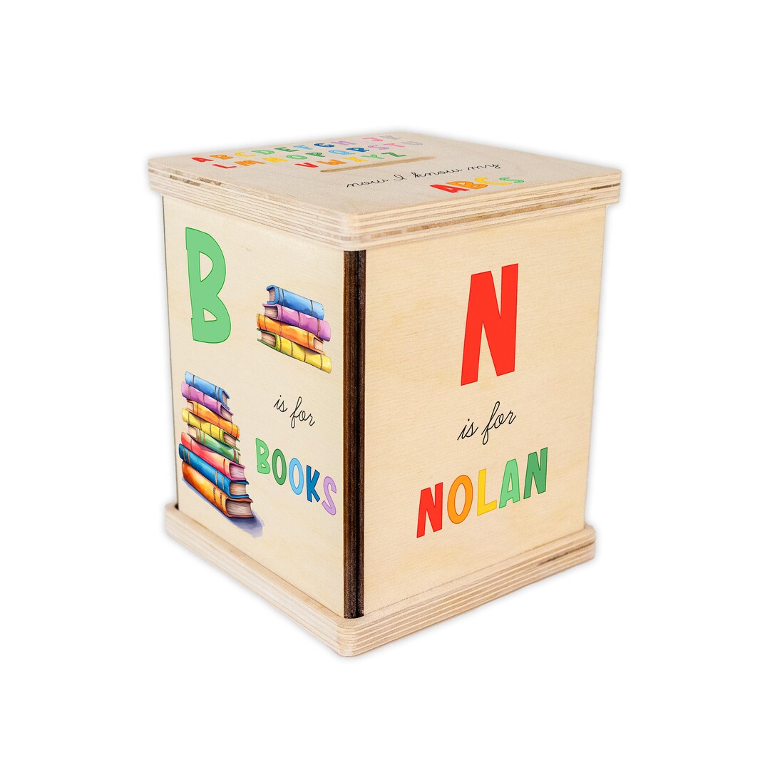 Alphabet Piggy Bank, Alphabet Nursery, Baby Gift, Personalized Piggy ...