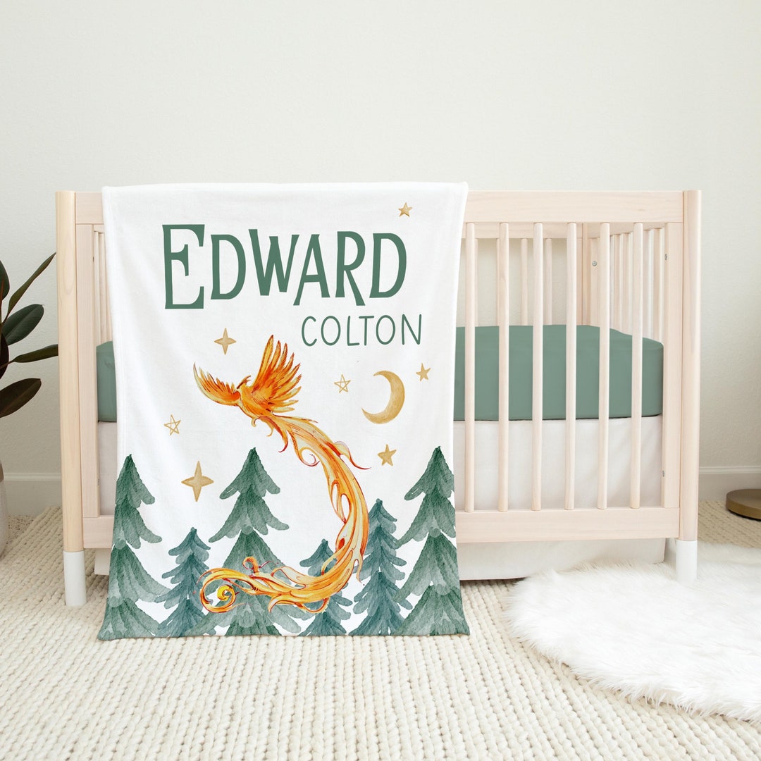 Phoenix Blanket, Personalized Phoenix Baby Blanket, Phoenix Fantasy ...