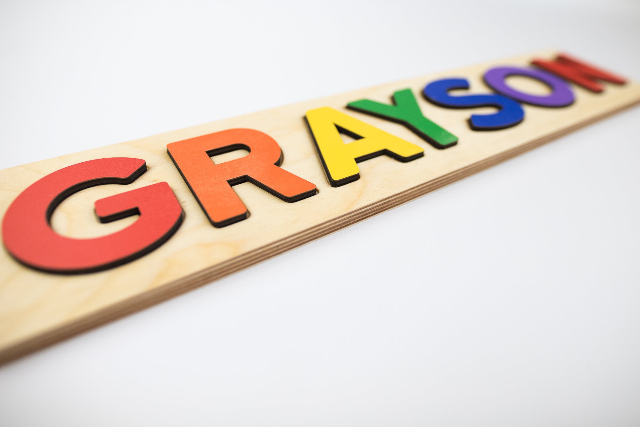 Wooden Name Puzzle Primary Wood Name Puzzle Personalized - Etsy