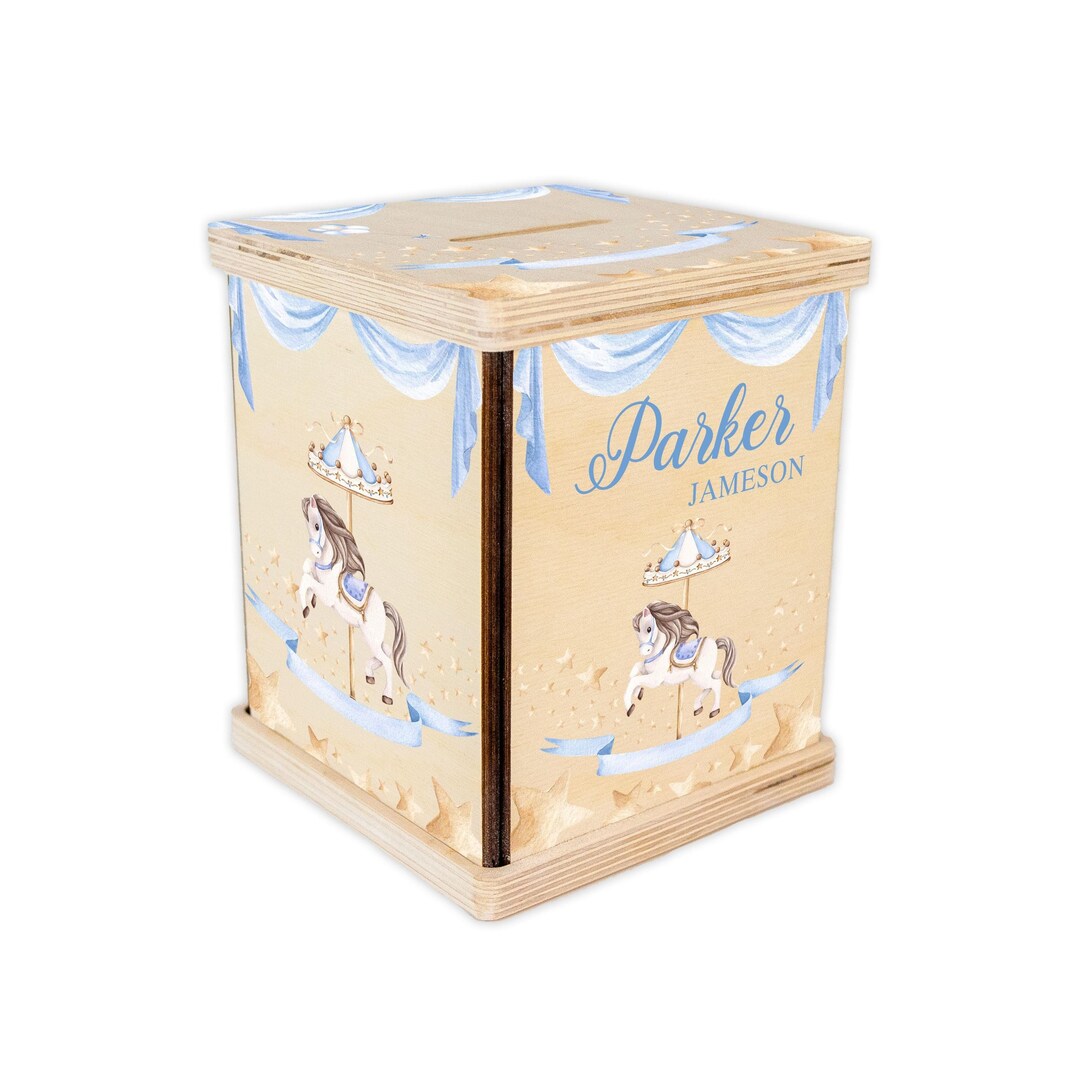 Carousel Piggy Bank, Carousel Nursery, Baby Boy Gift, Carousel ...