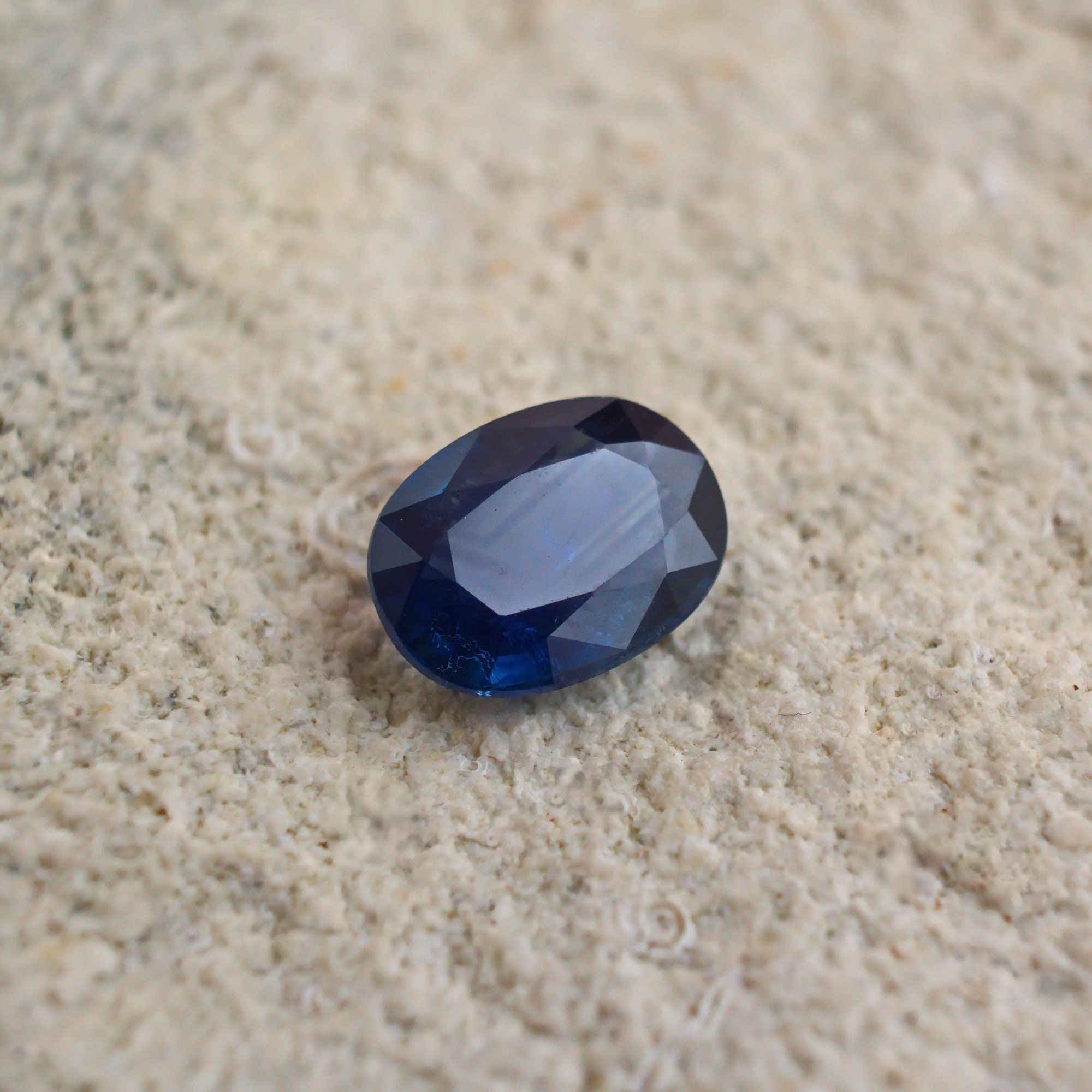 Certified Natural Blue Sapphire Loose Gemstone 165ct Oval Etsy