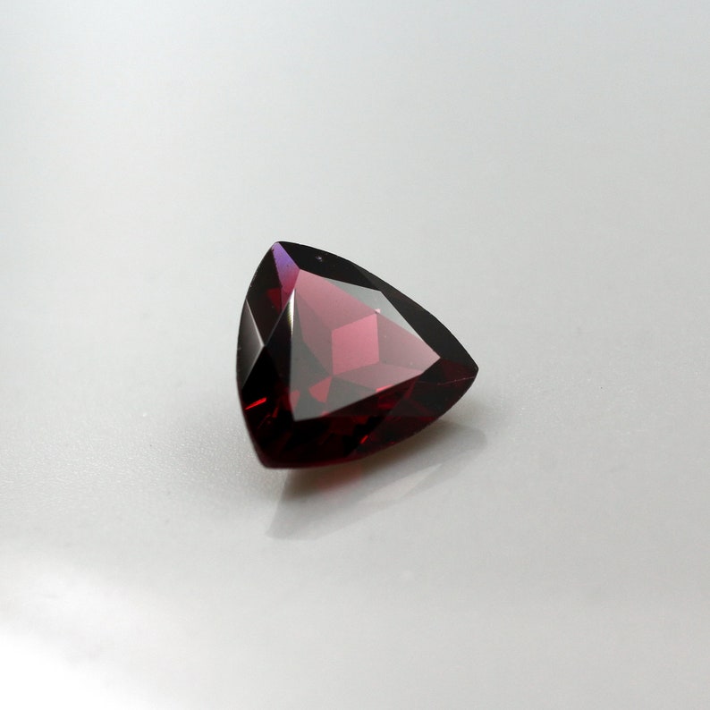 Red Pyrope Garnet Loose Trillion Cut Gemstone 4.59ct Natural - Etsy