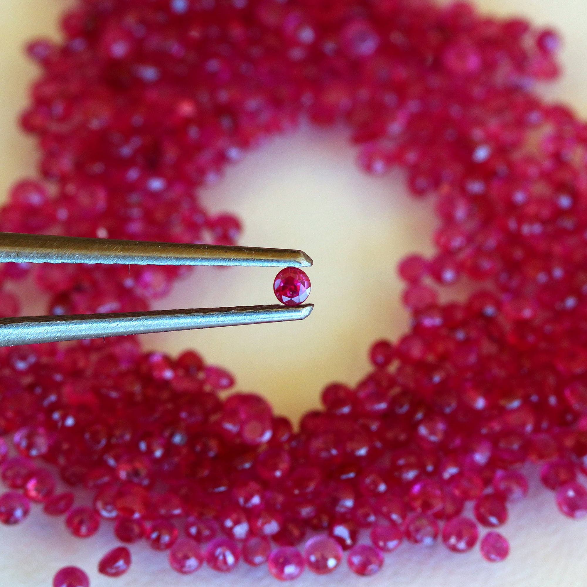 4 Pcs Round Cut Loose Ruby Stone 1.8mm Burma Ruby Loose - Etsy UK