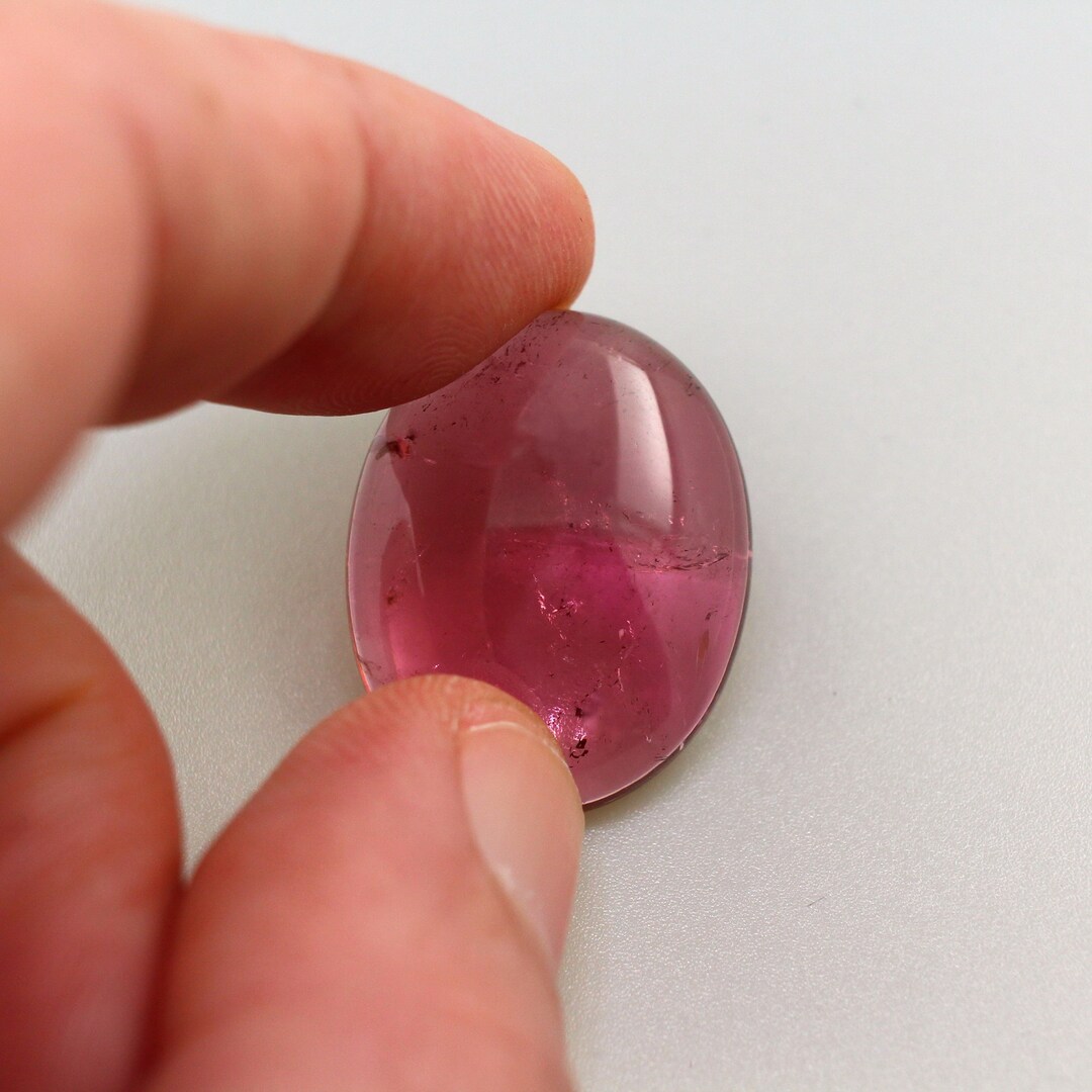 26ct Pink Tourmaline Gemstone Natural Large Oval Cabochon - Etsy UK