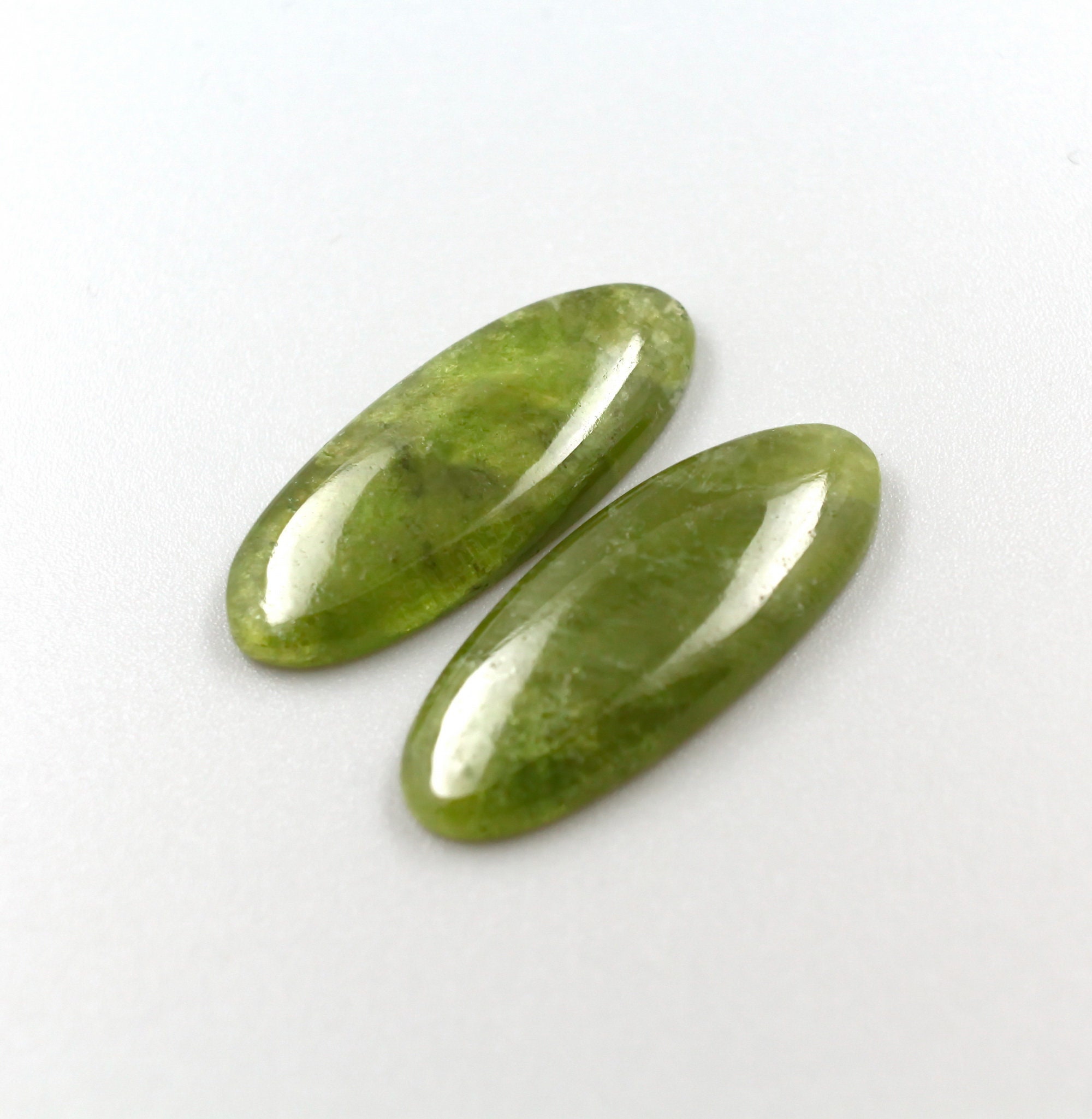 Idocrase Loose Gemstone Pair 10x25mm Natural Vesuvianite - Etsy