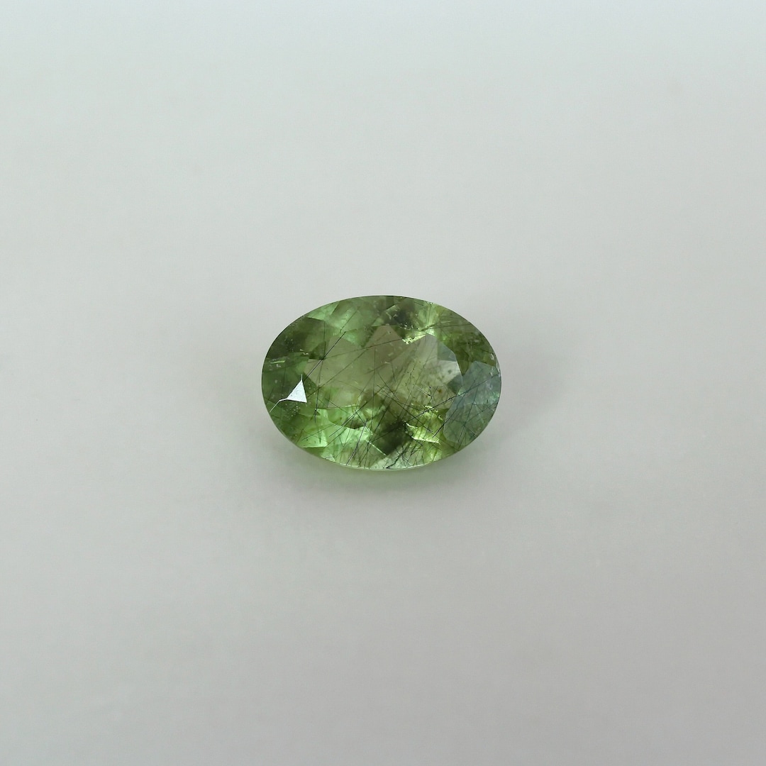 Oval Cut Peridot Gemstone With Ludwigite Inclusions Pakistan - Etsy