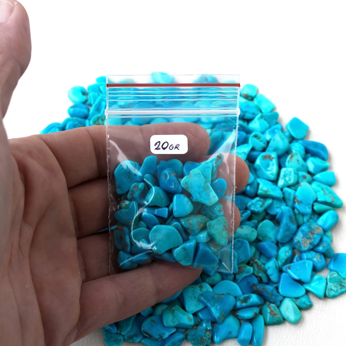 Raw Sleeping Beauty Turquoise Freeform Slices Lot of 20 Gr Polished ...