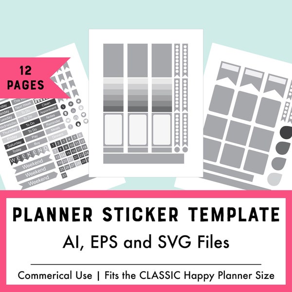 Happy Planner Svg - Etsy